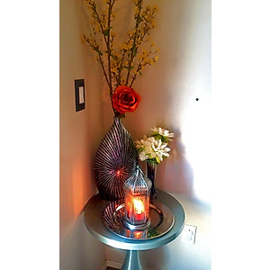 Set of 4 Stainless Steel Charger Plates - Handmade 12" Service Plates, Accent Plates, Decorative Tray & Hors d'oeuvre Tray