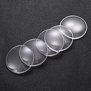 Hemobllo Optical 3D Lens for Magnifier - 20 Pcs 42mm Diameter Double Convex Lenses 68mm Focal Lengths Biconvex Lens Magnifying Glass Lens Optical Plastic PMMA Lens