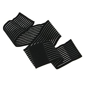BXT Elastic Breathable Wrap Ankle Support Brace Compression Knee Elbow Wrist Ankle Hand Support Wrap Sports Bandage Strap with Hook & Loop Fastener Straps(A PIECE)