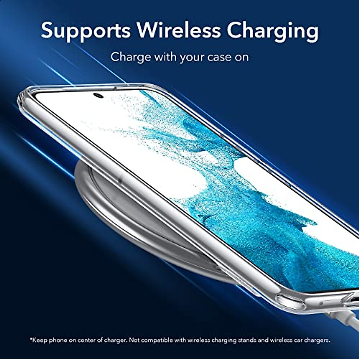 ESR Metal Kickstand Case Compatible with Samsung Galaxy S22 (6.1 Inch) (2022), Versatile Patented Kickstand, Crystal Clear Scratch-Resistant Back Cover, Clear