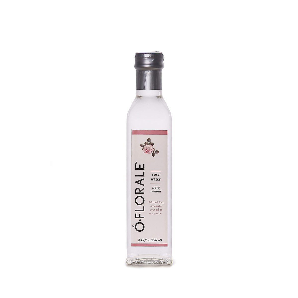 OFLORALE Lebanese Rose Water, 8.45 fl oz, 100% Natural, No Sugar, for Cooking, Baking and Desserts