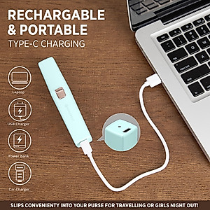 VOGCREST Hair Trimmer, 2 in 1 Facial Hair Remover & Eyebrow Trimmer for Women - Rechargeable, Portable, LED Light