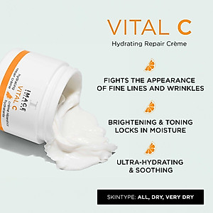 IMAGE Skincare, VITAL C Hydrating Repair Cr?me, Anti-Aging Face Night Cream with Hyaluronic Acid, 2 fl oz