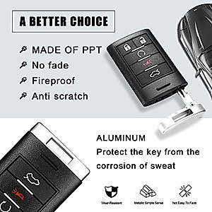 Key fob, VOFONO Keyless Entry Remote Smart Replacement Compatible with Cadillac CTS 2008-2015/ STS 2008 - 2011 (FCC ID: M3N5WY7777A) 5 Buttons