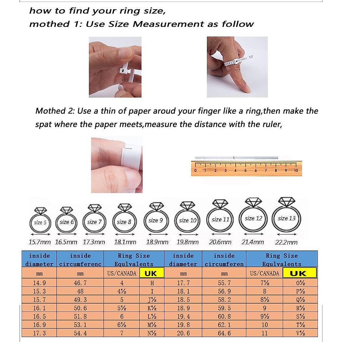 Atylyk Moissanite Engagement Ring Wedding Promise Gold-plating Sterling Silver Rings for Women (8)