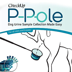CheckUp P-Pole - Dog Urine Collection Pack - Telescopic Pole, Cups, Pipettes & Vials - A New Innovative, Do It Yourself Approach to Collect Your Dogs Urine at Home and Have it Ready for Testing