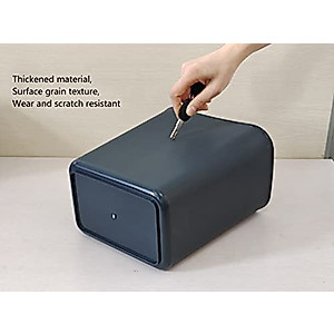 HOLTPHILI Small Trash Can 2.5 Gallon Waste Basket Garbage Can for Bathroom Hotels Inns Office Bedroom (Black, 2 Pack)