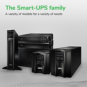 APC 1500VA Smart UPS with SmartConnect, SMT1500RM2UC Rack Mount UPS Battery Backup, Sinewave, AVR, 120V, Line Interactive Uninterruptible Power Supply