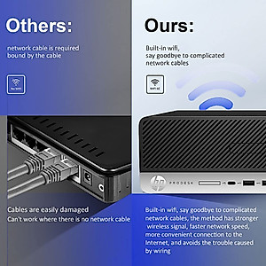 HP Desktop PC ProDesk 600 G4 Windows 11 SFF Computer,i5 Small Form Factor Business Desk Top 32GB Ram 512GB NVMe M.2 SSD + 1TB HDD,WiFi,BT,HDMI,DP,DVD,USB-C,Altec Wireless K&M + TJJ Mouse PAD(Renewed)