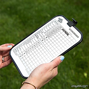 Play Platoon Lawn Dice with Scoreboard - Giant Red White & Blue Wooden Yard Dice Outdoor Game