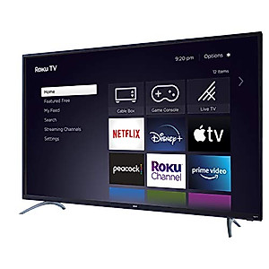 RCA 65-inch 4K UHD Roku Smart Flat Screen LED TV, 2022 Model,Black