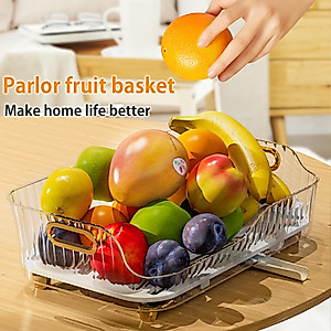 Dish Drying Rack with Drainboard, Kitchen Dish Drainer Rack in Sink, Dish Rack for Kitchen Counter Cabinet with Adjustable Swivel Spout, Removable Plastic Drainer Tray with Utensil Holder. (Clear)