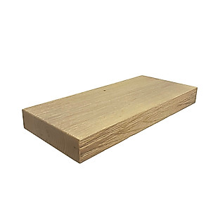 Joel's Antiques - 24 Inch Wooden Floating Shelves for Wall - Made of Natural Wood - Short Heavy Duty Rustic Wall Shelves for Bedroom - Perfect for Bathroom, Kitchen - Natural 24x6x2 Inches