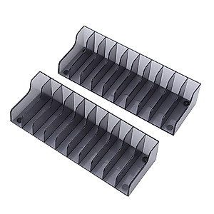 2Pcs Game Card Storage Box for PS4, Large Capacity, Portable Game CD Storage Stand Holder Bracket for PS4/SLIM/PRO