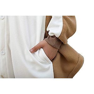 Unimyst Unisex Kids Flying Squirrel Onesie Pajamas, Polar fleece Role Playing Animal One Piece Halloween Costume Pajamas Home Clothing