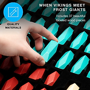 Hnefatafl Viking Chess Set - Authentic, Traditional Two-Player Strategy Board Game Classic - Historic European Tabletop Asymmetric War Game