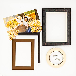 13x19 Mat Bevel Cut for 11.5x17 Photos - Acid Free Aged Oak Brown Precut Matboard - for Pictures, Photos, Framing - 4-ply Thickness