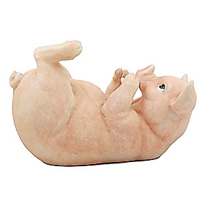 Ebros Babe Farm Pink Pig Wine Holder Decor Statue Whimsical Practical Pig Wine Caddy Storage Organizer