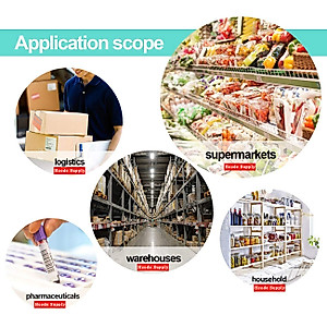 Hcode 1 x 3'' Self-Adhesive Removable Freezer Food Storage Labels - Easy Clean Leaves No Residue - Meal Prep Labels Plastic Paper Sticker Perfect for Reusable Containers 300 Stickers(1x3" Fill in)