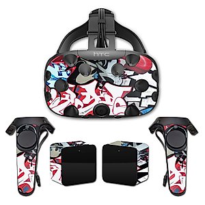 MightySkins Skin Compatible with HTC Vive Full Coverage - Graffiti Mash Up | Protective, Durable, and Unique Vinyl Decal wrap Cover | Easy to Apply, Remove, and Change Styles | Made in The USA