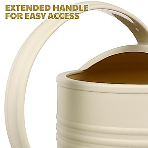 Happyyami 2pcs Waterer Spout Home Pitcher Can Ml High Decorative L Plastic Plants Multi-Purpose Detachable Water White Cans with Large Play Modern Garden and Watering House Sprayer