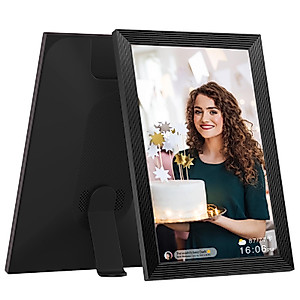 32GB 10.1 inch WiFi Digital Photo Frame 1280 * 800 IPS Touch Screen Share Moments via App from Anywhere, Support Mirco SD Card Extend Storage, Auto-Rotate