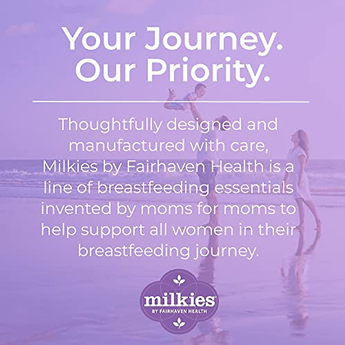 Milkies Nursing Time Lactation Tea to Increase Breast Milk Supply, 60 Servings, Organic and Natural Tea Supplement to Support Breastfeeding After Pregnancy with Fennel, Goat's Rue and Fenugreek-Free