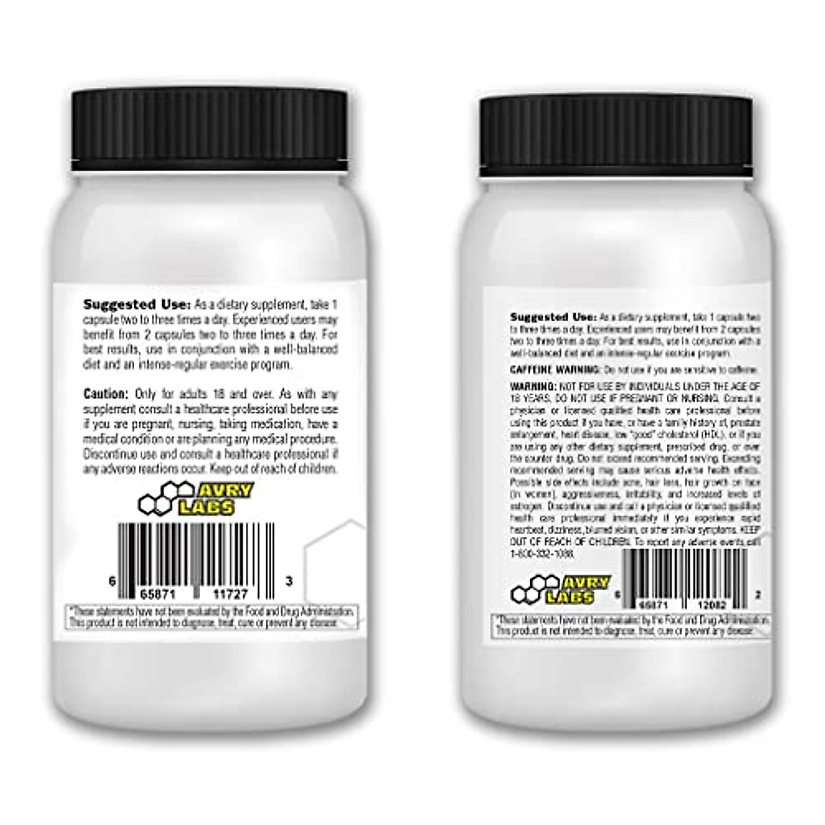 Avry Labs Mass Stack Anabolic Supplement Bundle, M1-BOL and 17-BOL Support Hardening, Cutting, Vascularity, Muscle Growth, Strength, and Mass, 1 Month Supply