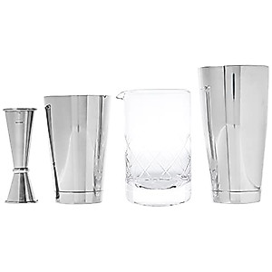 Barfly Essential Deluxe Mixing Cocktail Kit, Stainless Steel (M37131)