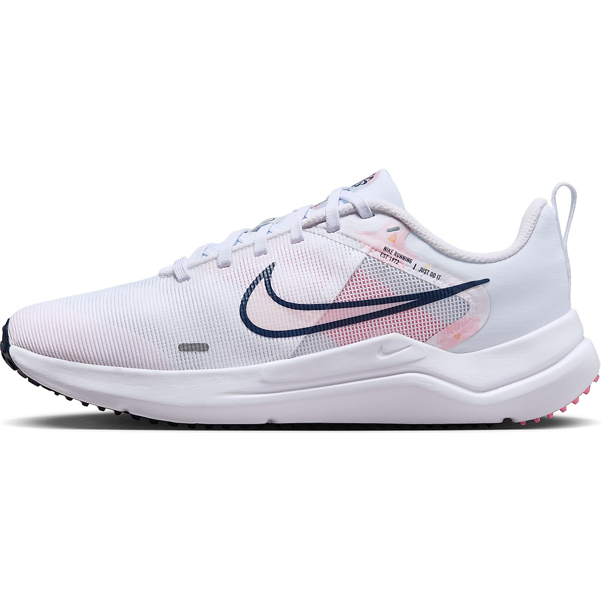 Nike Women's Sneaker Shoes, White/Midnight Navy-Pearl Pink-Football Grey-Coral Chalk, 40 EU