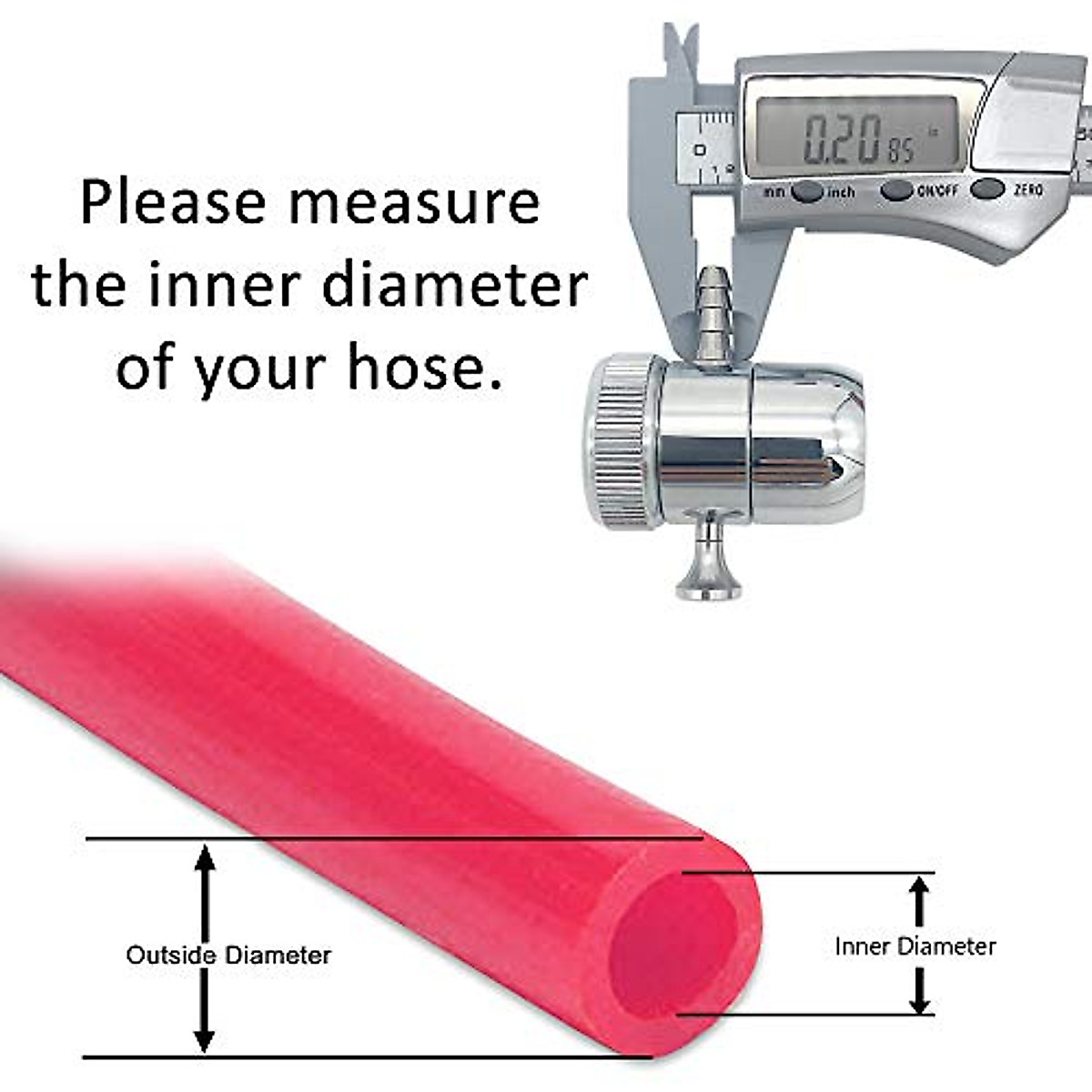 Avalon 2052-1 Faucet Aerator Water Filter Adapter with Diverter 1/8 Inch to 1/4 Inch Barb, Polished Chrome Finish, 1-Pack