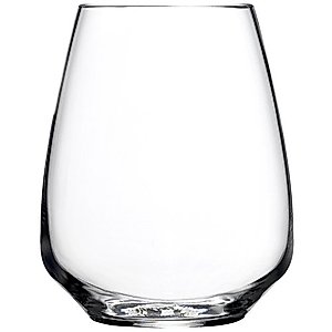 Luigi Bormioli Atelier Stemless Riesling Wine Glass, 14-Ounce, Set of 6