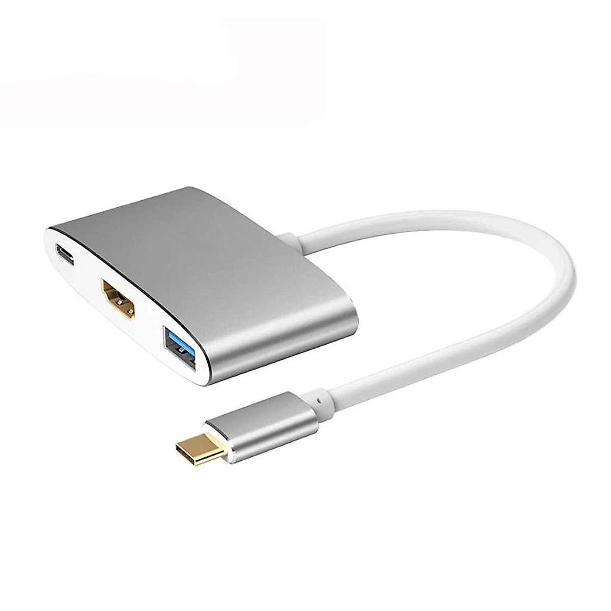 SHYPT USB Hub USB C to HDMI-Compatib USB3.0 5Gbps High Speed Hub Support 4k Video 60w Type C Quick Charge