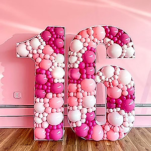 132pcs 5inch Hot Pink Balloons, Small Latex Balloons for Birthday Party Baby Shower Wedding Bride Decorations