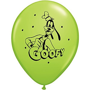 Pioneer Party Group Officially Licensed Disney 12-Inch Latex Balloons, Mickey and Pals Assorted Colors, 6-Count