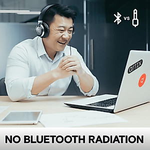 ARTIX CL750 On-Ear Headphones Wired with Mic — Noise Isolating Plug in Headphones, Computer Headphones with Microphone, Headphones for Laptop, Headphones Corded, Headphones with Cord (Aux Jack 3.5mm)