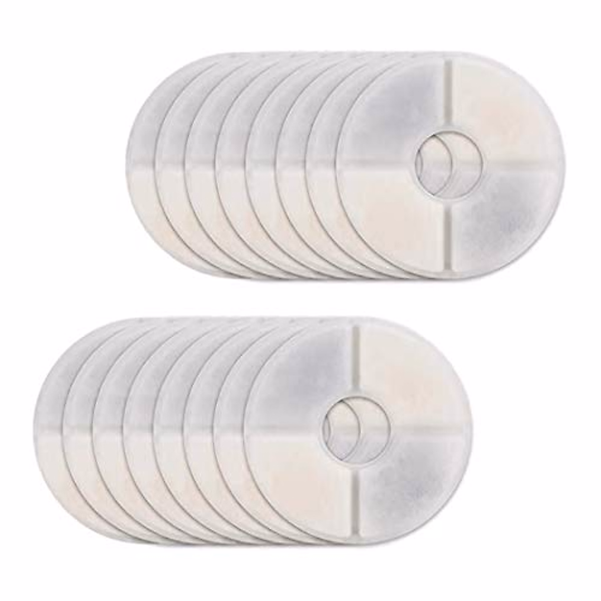 Wonder Creature Cat Water Fountain Filter Round, 16 Filters Pack, Compatible with Most Cat Fountain and Pet Water Fountain, Activated Carbon Filter