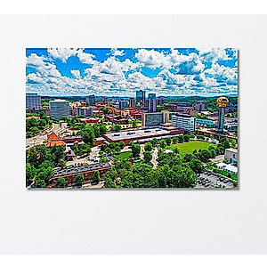 Downtown Knoxville Tennessee USA Canvas Print 3 Panels / 36x24 inches