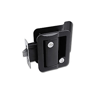 Leisure Locks RV Travel Trailer Entry Door Lock Polar Black Paddle Deadbolt