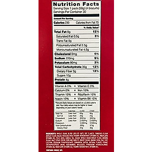 Belvita Brown Sugar Biscuits 1.76 oz 30 -Count Pack, cinnamon, 52.8 Ounce, (Pack of 4)