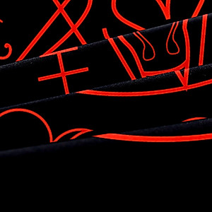 Anna Cowper Baphomet and Lucifer Bedding 3 Piece Duvet Cover Set Queen Size,Comforter Cover with Zipper Closure, 4 Corner Ties