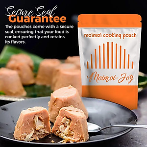 MoiMoi Cooking Pouch Pack of 100 - Perfect for Moi Moi, Ekuru, Agidi, Eko, Ogi, & More - Cut Cooking Time by 80% - BPA-Free, Reusable Bags