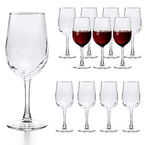 Cadamada Wine Glasses,11oz Crystal Wine Glasses,for Red or White Wine, High-end Banquet, Party, Bar, Wedding, Gift (12 pcs)