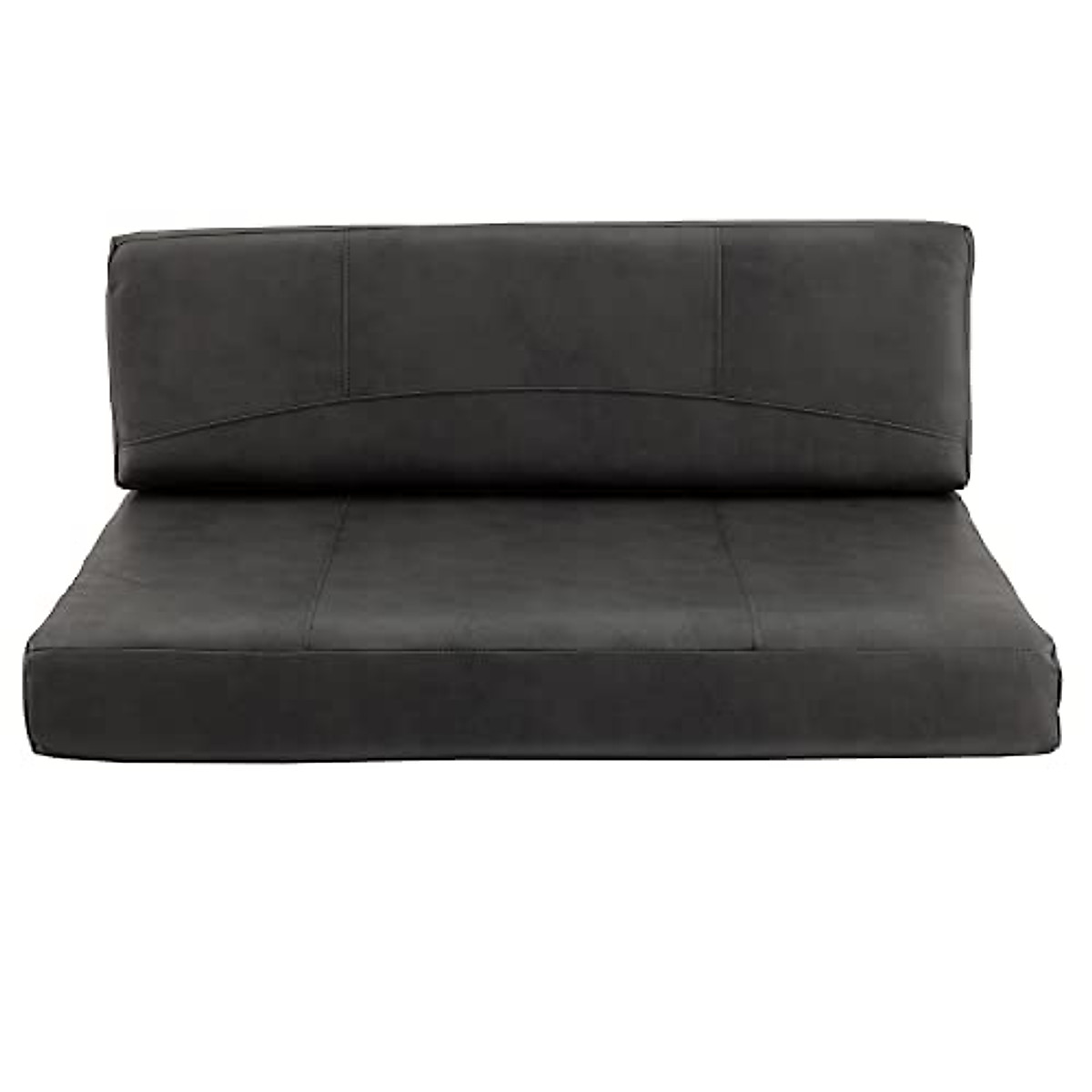 RecPro RV Dinette Booth Cushions with Memory Foam Camper Trailer Bed (Gunmetal, 36")