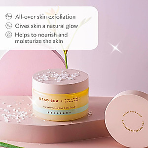 SEATERRA Body Scrub - Exfoliating Body Scrub Enriched with Dead Sea Salt and Antioxidant Oils, Natural Ingredients, Vegan friendly, 400 gr. / 14 oz.