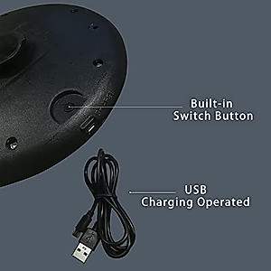 PURPLE LEAF Patio Umbrella Light with Remote Control 12 Color Brightness for Patio Umbrellas, Camping Tents or Outdoor Use (Black)