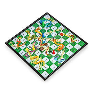 Magnetic Snakes and Ladders Board Game Set - 9.6 Inches