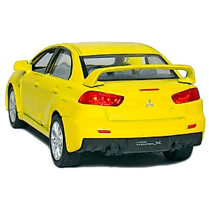 5 2008 Mitsubishi Lancer Evolution X 1:36 Scale (Yellow) by Kinsmart
