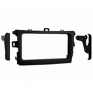 Carxtc Double Din Install Car Stereo Dash Kit for a Aftermarket Radio Fits 2009-2013 Toyota Corolla Trim Bezel is Black