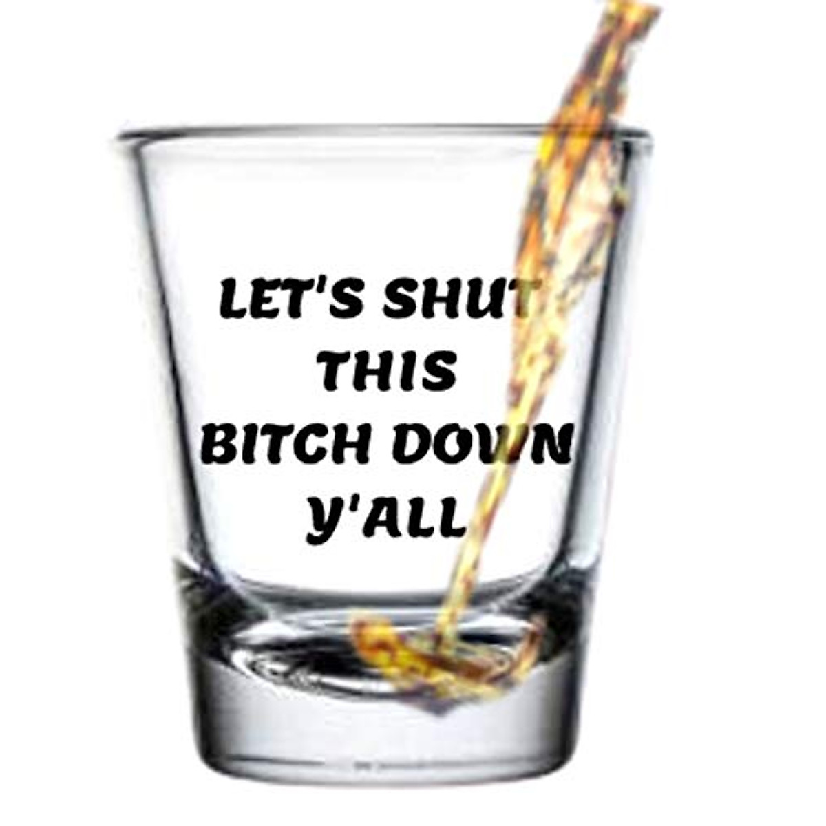 April's Got It Shot Glass -Funny Party Novelty- Instant Laughs |1.5 Ounce Cute Shot Glass Bold Black Print Birthday, Gag Gift , Bachelorette Party Accessory -Add Fun to Games - Women and Men